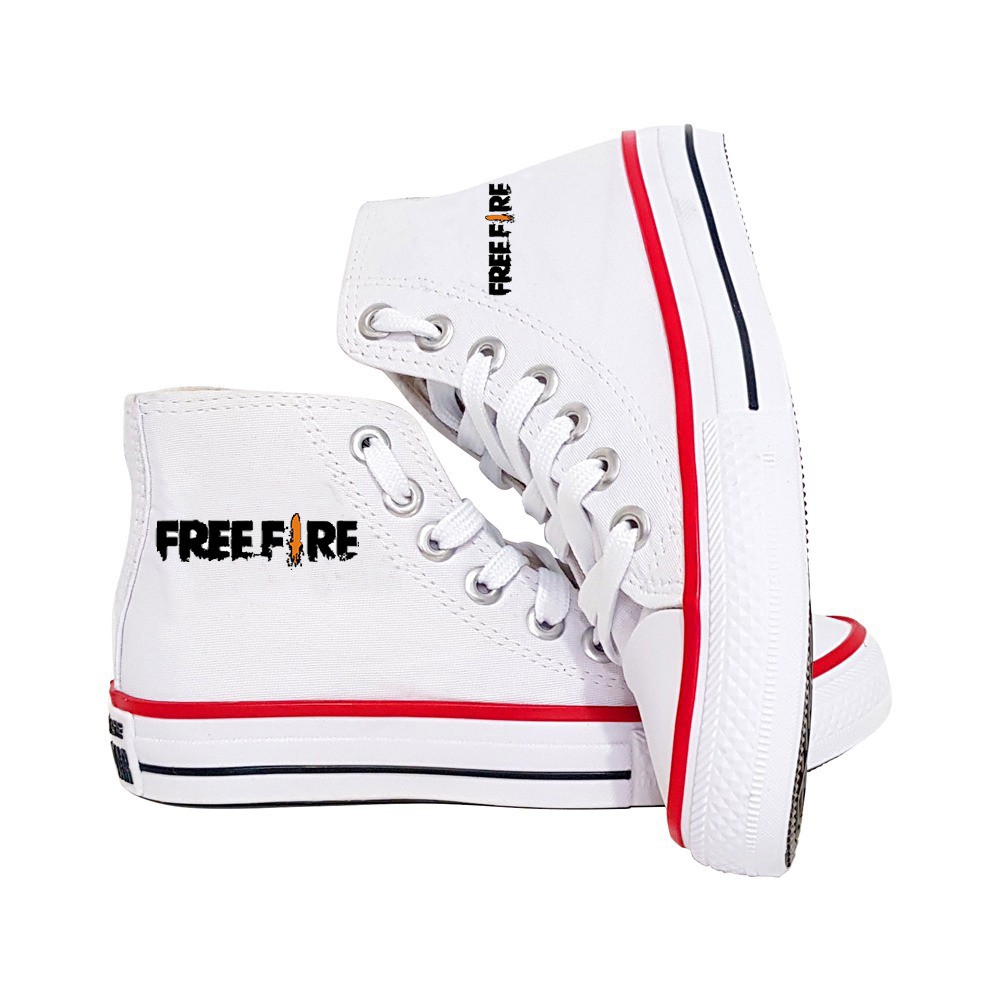 TENIS FREE FIRE ALL STAR CANO LONGO | Shopee Brasil