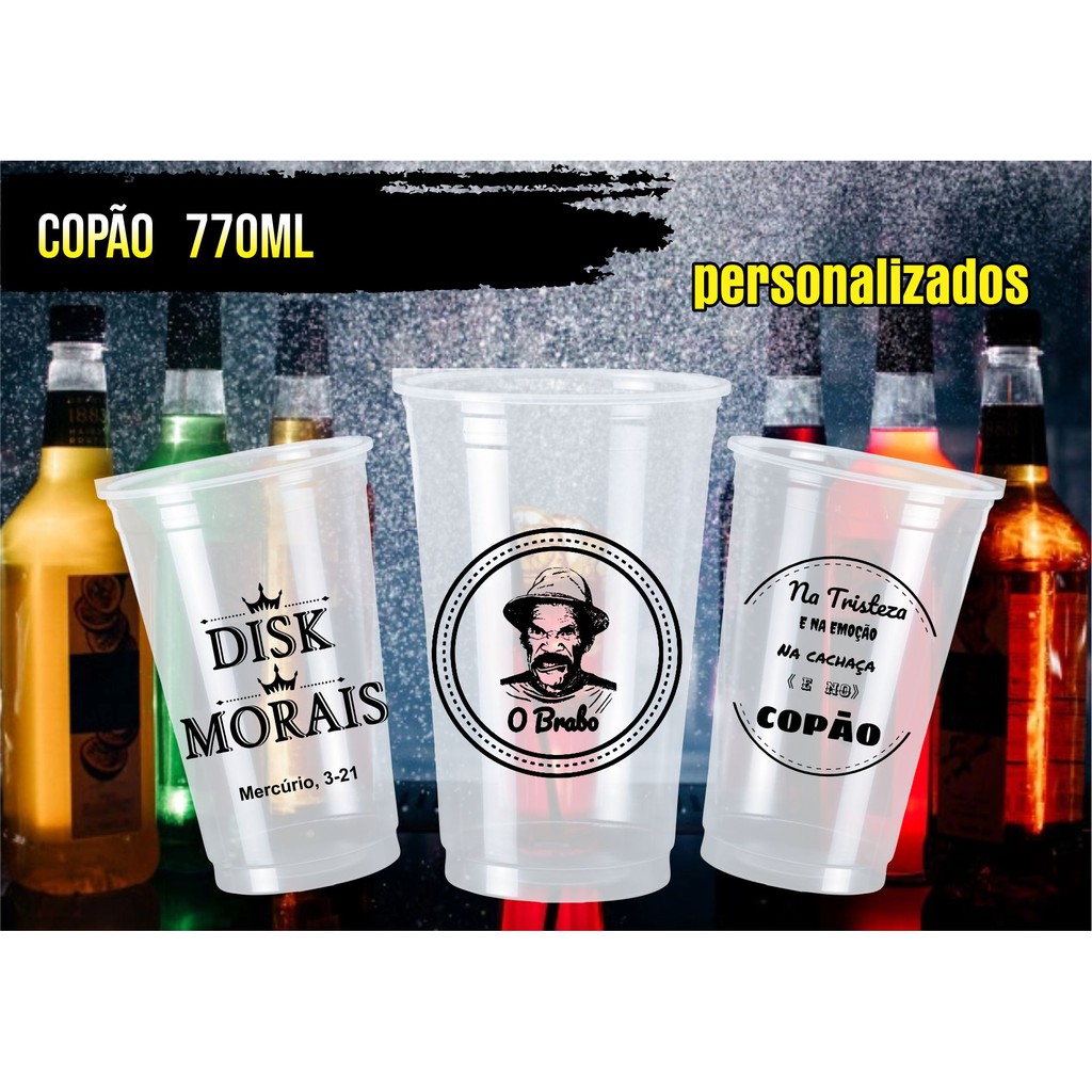 KIT 300 Copos Copão Disk Cerveja Adega Descartável 770ml 700ml ...