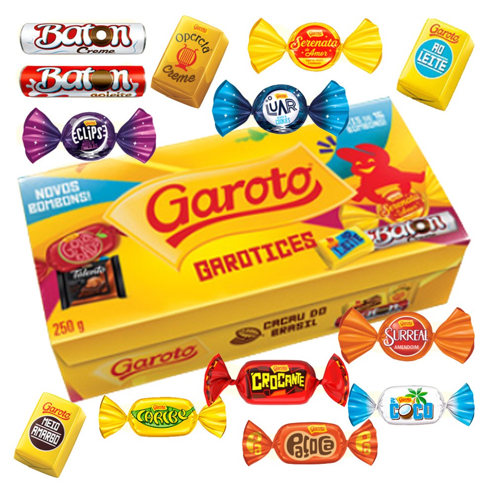 Caixa de Bombons Garoto 250 Gramas Sortidos Garotices Novos Bombons ... Caixa de Bombons Garoto 250 Gramas Sortidos Garotices Novos Bombons ...