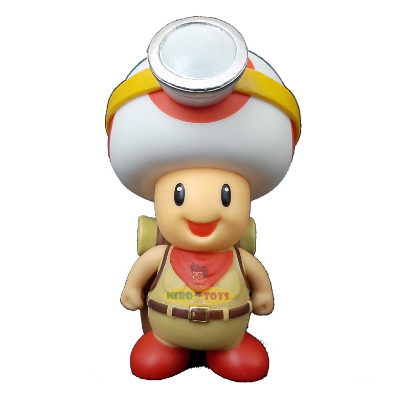 Captain Toad Boneco Super Mario Cogumelo 10 Cm Com Acessório | Shopee ...