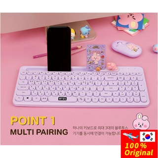 BTS BT21 ROYCHE Official My Little Buddy Multi-Pairing Wireless Keyboard | Shopee Brasil