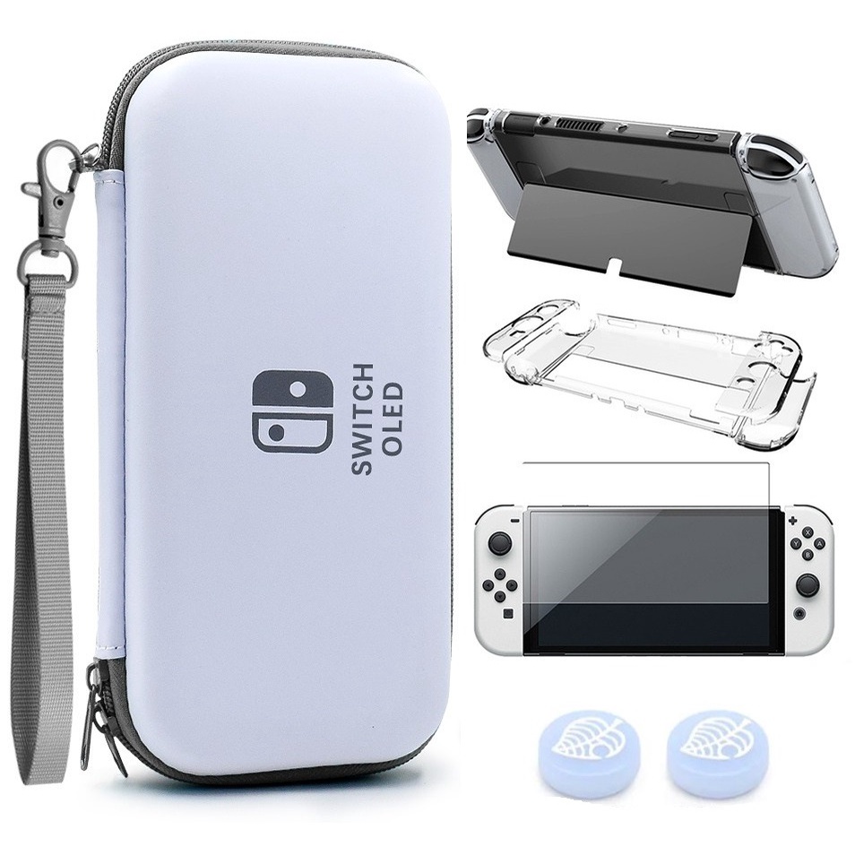 Kit Completo Bolsa + Case + Película + 2 Grip Switch Oled - Escorrega o ...