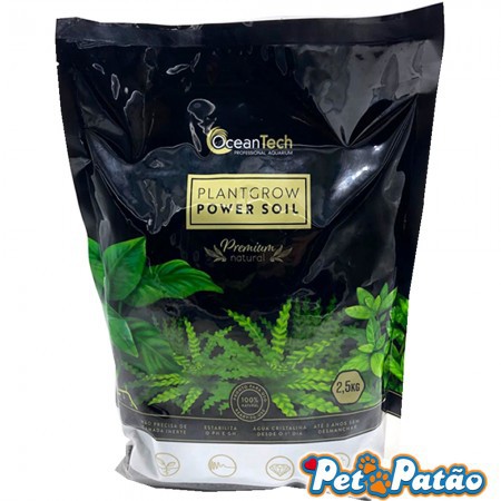 SUBSTRATO FERTIL PLANT GROW POWER SOIL 2,5KG PRETO OCEAN TECH PREMIUM ...