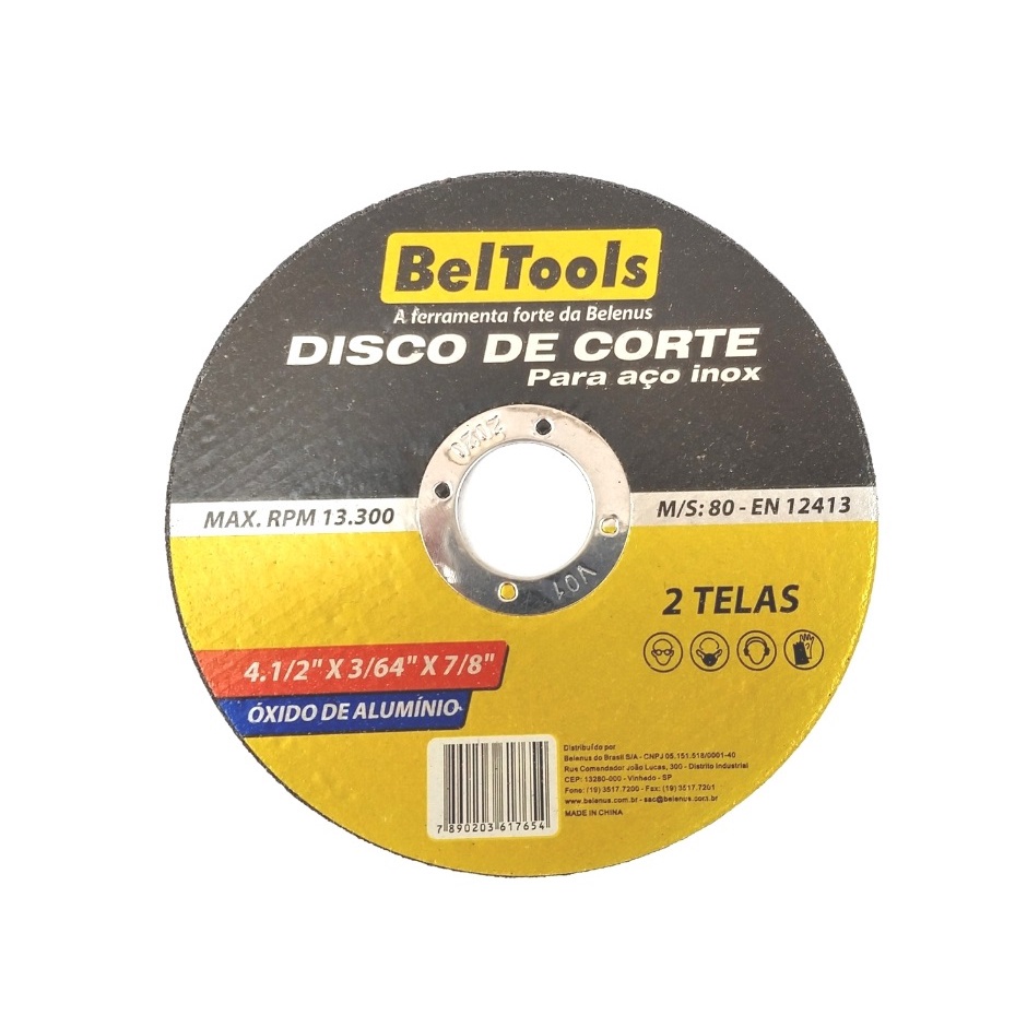 Disco De Corte Inox 4 1 2 X 3 64 X 7 8 1 Unidade Beltools Escorrega O