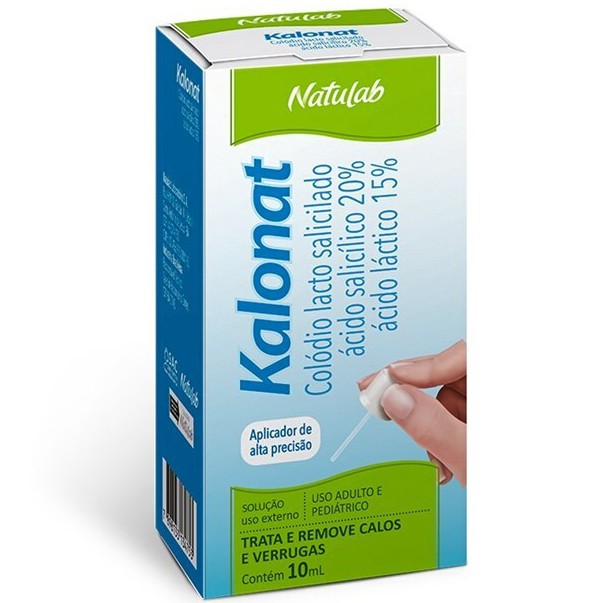 Kalonat Ácido Salicílico Remove Calos e Verrugas 10ml | Shopee Brasil