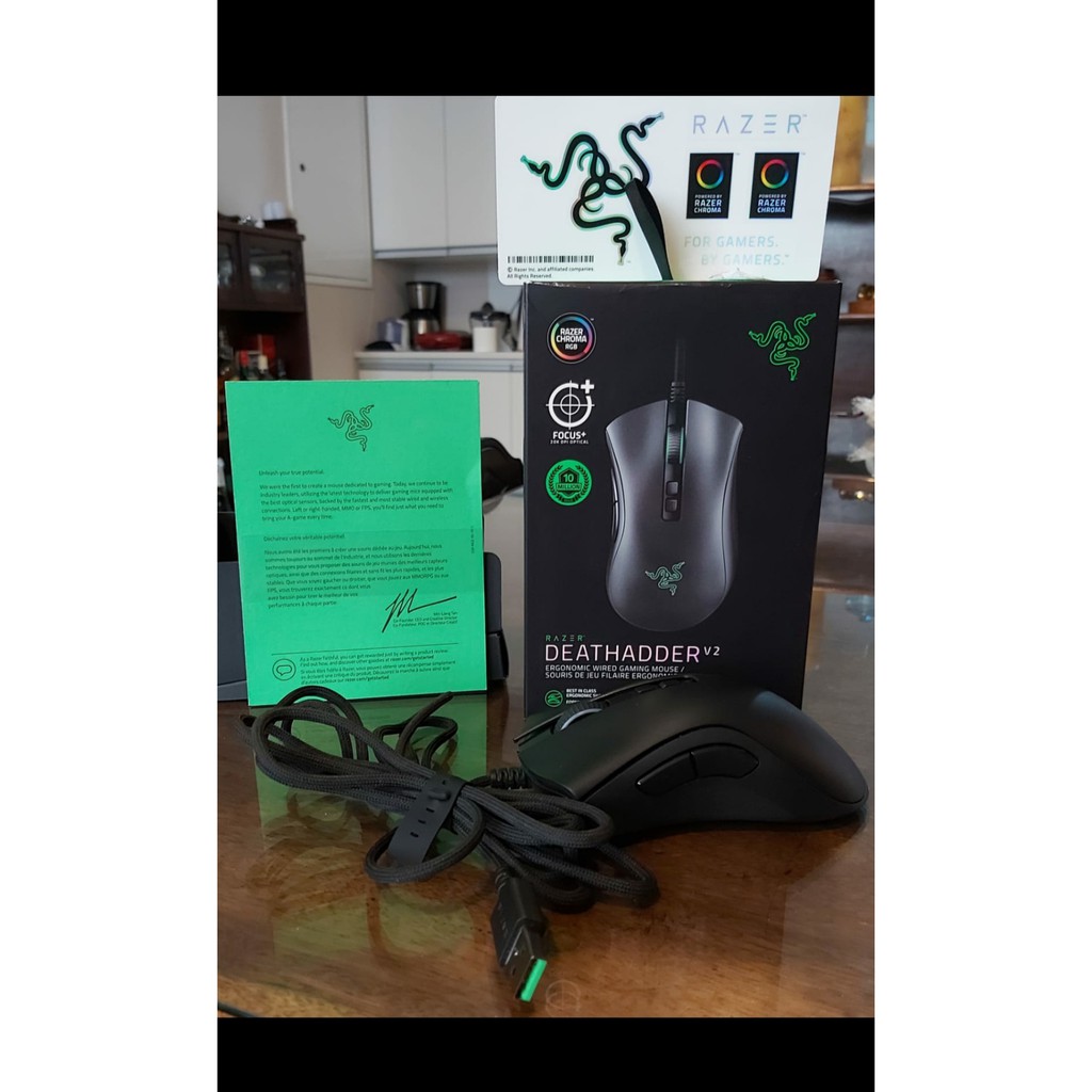 Razer Deathadder V2 Chroma Na caixa com NF e garantia de 1 ano e três ...