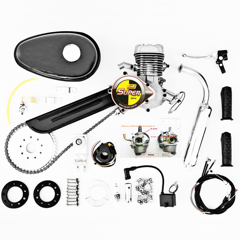 Kit Motor Bicicleta Motorizada 80 Cc | Shopee Brasil