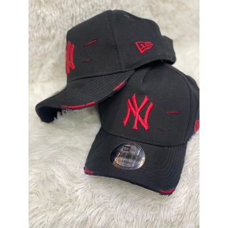 Bone New Era destroyed rasgado aba curva fivela com regulagem promocao ...