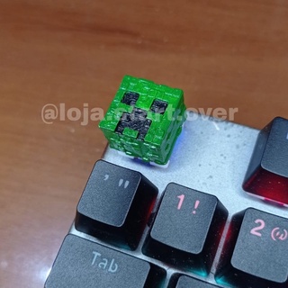 Keycap Creeper do Minecraft | Shopee Brasil