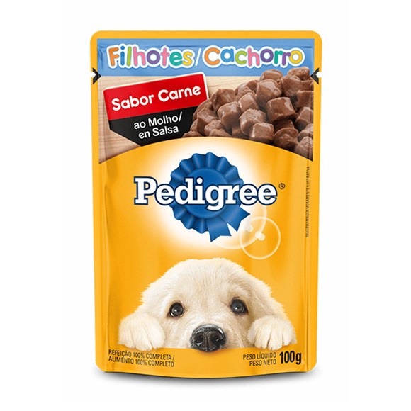 Kit 5 Saches Para Cachorros Pedigree Sabores 100g | Shopee Brasil