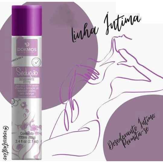 Desodorante Perfume Intimo Feminino Spray Purple Dokmos 100ml | Shopee ...
