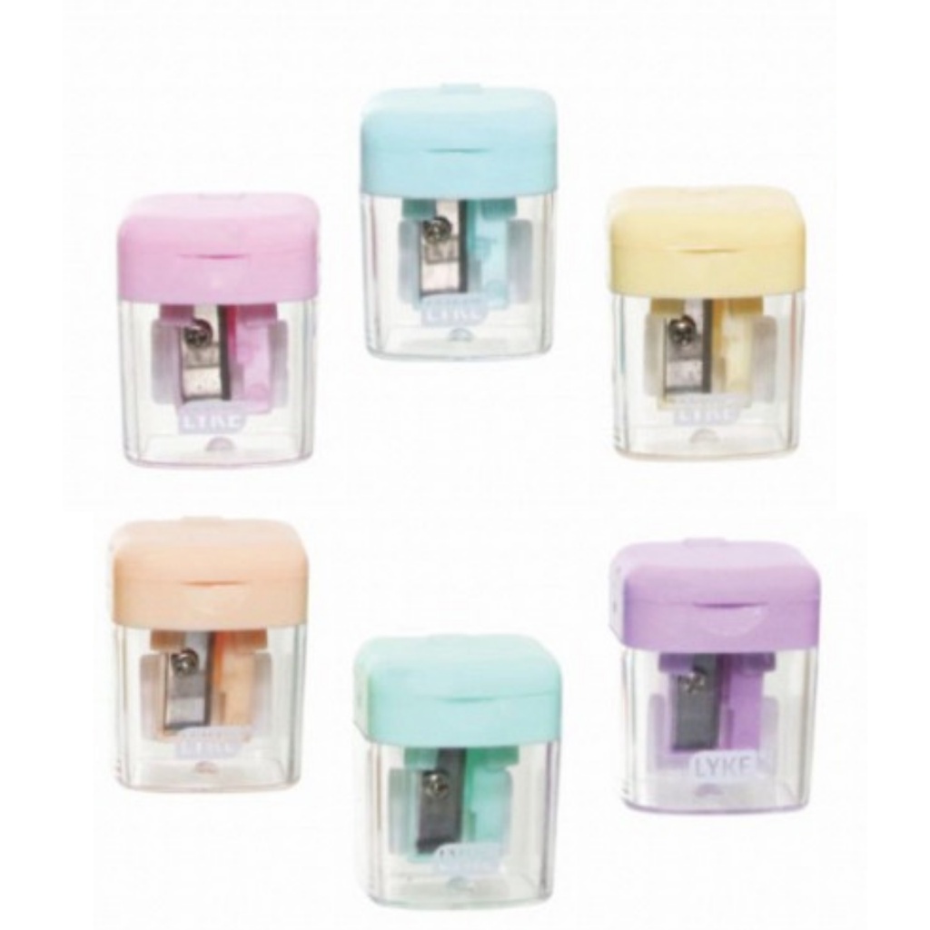 Apontador com depósito em tons pastéis super fofos | Shopee Brasil