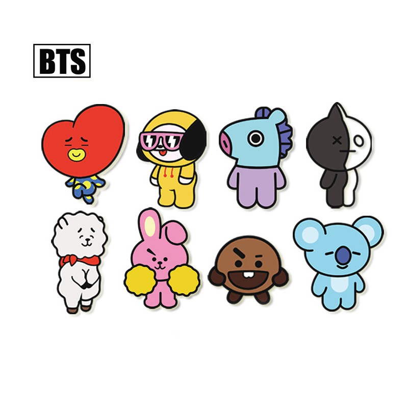Broche De Peito Fofo Kpop Bts Bangtan Boys Design Animal | Shopee Brasil