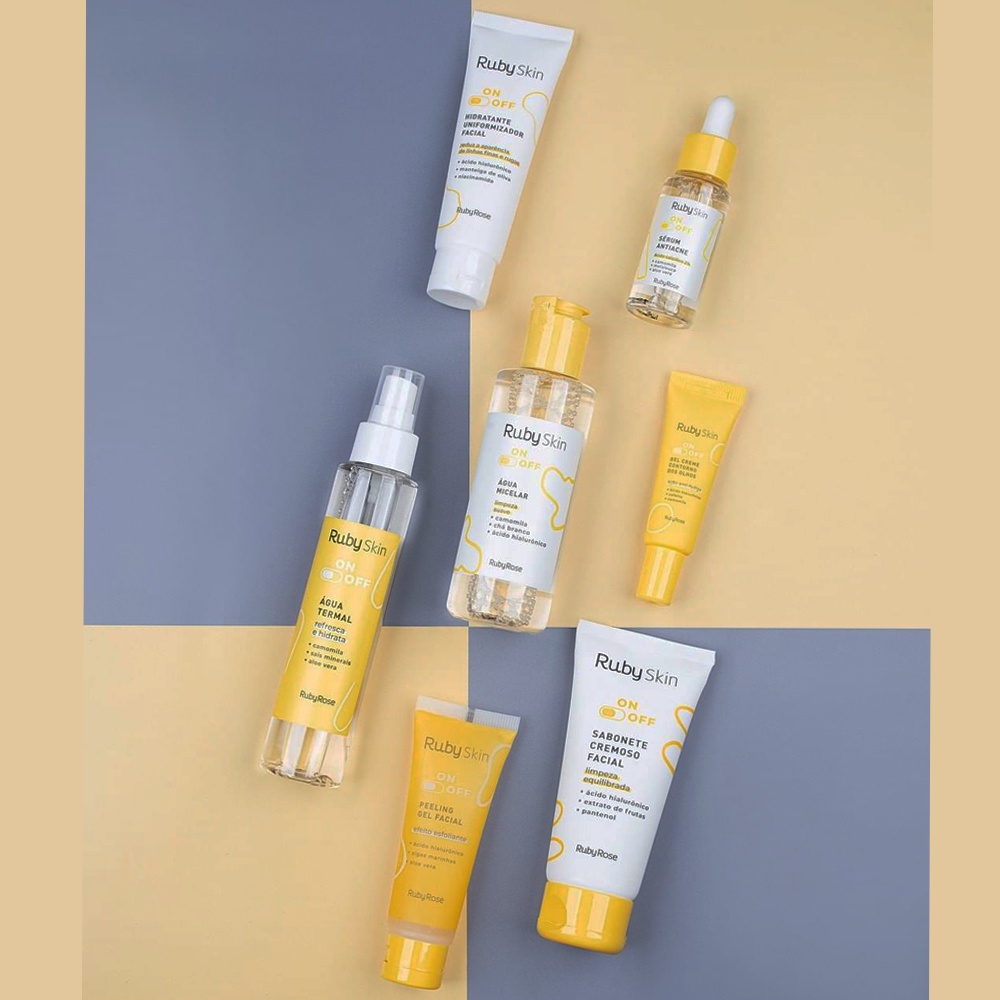 Skin Care Ruby Rose Linha ON OFF - Cuidado Facial - Produtos Vendidos ...
