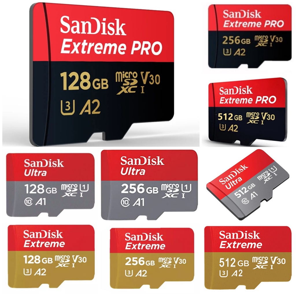 Cartão de memória SanDisk, 128gb, 256gb e 512gb NOVO. - Faz a Boa!