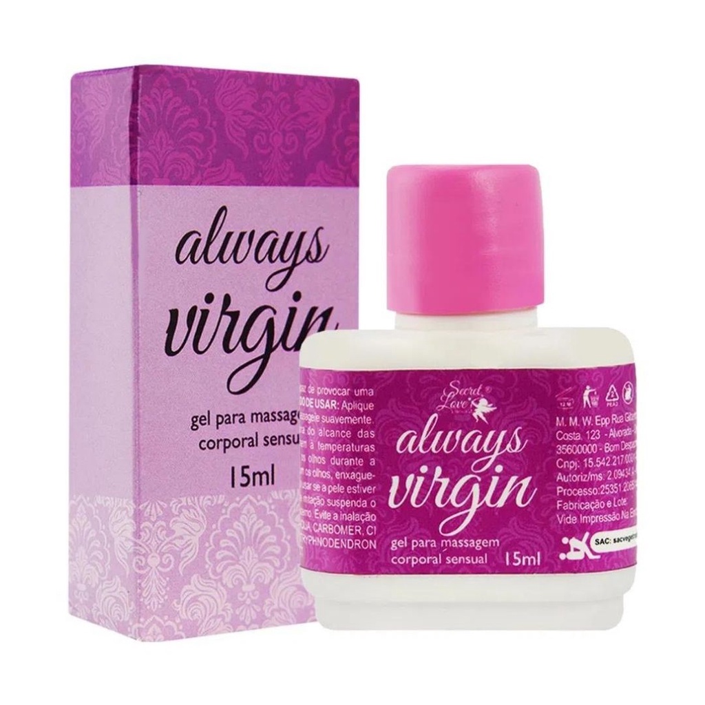 Always Virgin Gel Adstringente 15ml Sexy Shop | Shopee Brasil