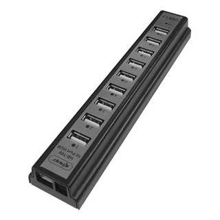 Estensor De 10 Portas Usb Extensoras Com Fonte Bivolt Knup | Shopee Brasil