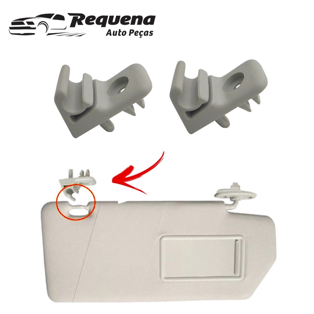 Presilha Do Suporte Quebra Sol Protetor Solar Chevrolet Onix, Cobalt, Agile, Cruze, Montana ...