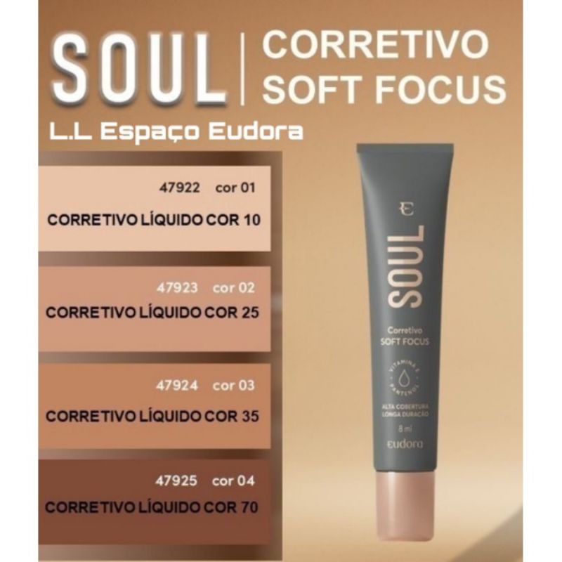 Corretivo Microesferas Soul Soft Focus 8ml | Shopee Brasil
