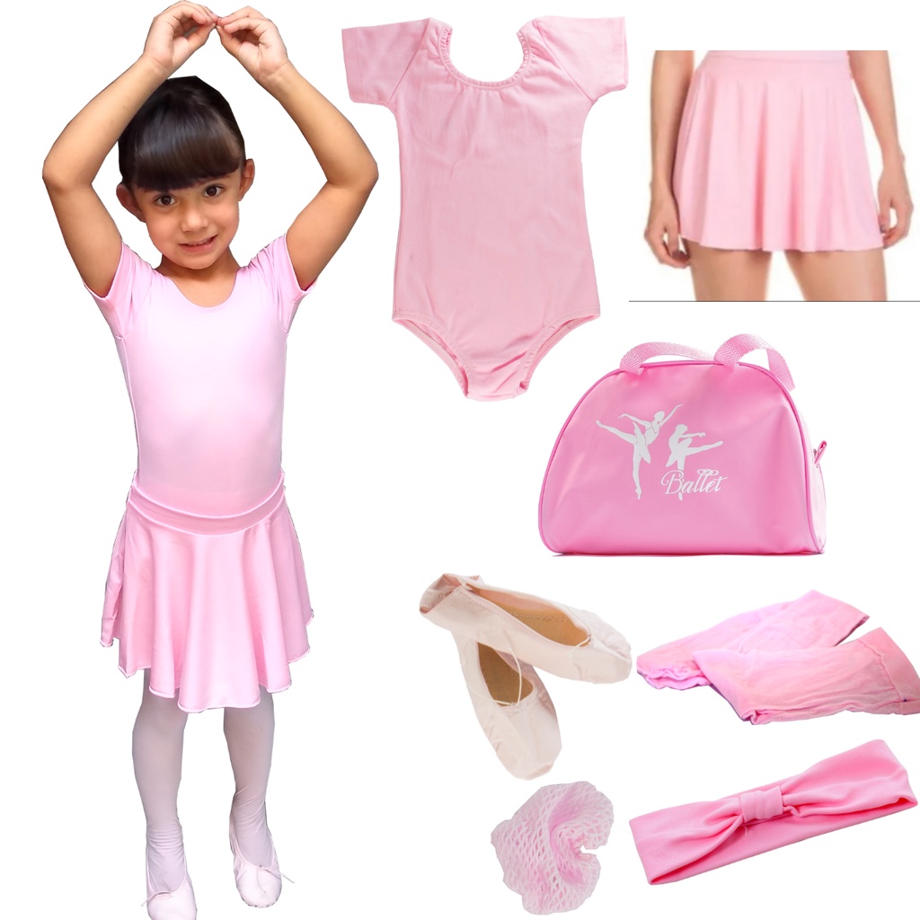 Roupa de Ballet, Bailarinas iniciantes Traje de Balé Clássico, Aula de ...