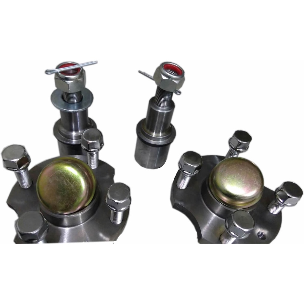 Par Cubos Blindados E Pontas Eixo 4x100 Carretinha Reboque Trailers ...