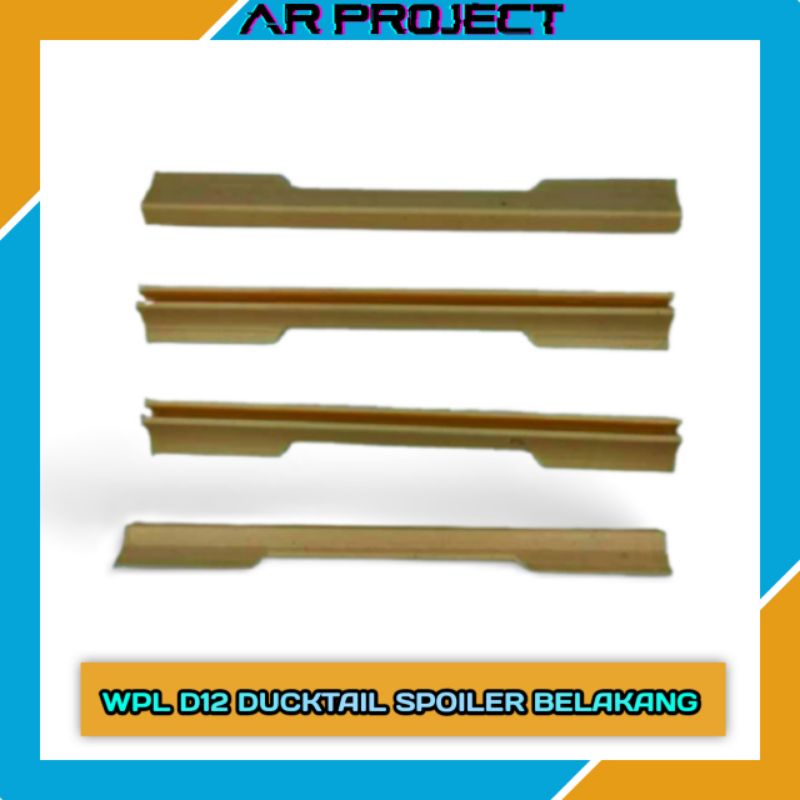 Cuba De Fundo WPL D12 Ducktail Spoiler (Back Tub) WPL D12 Modificado ...