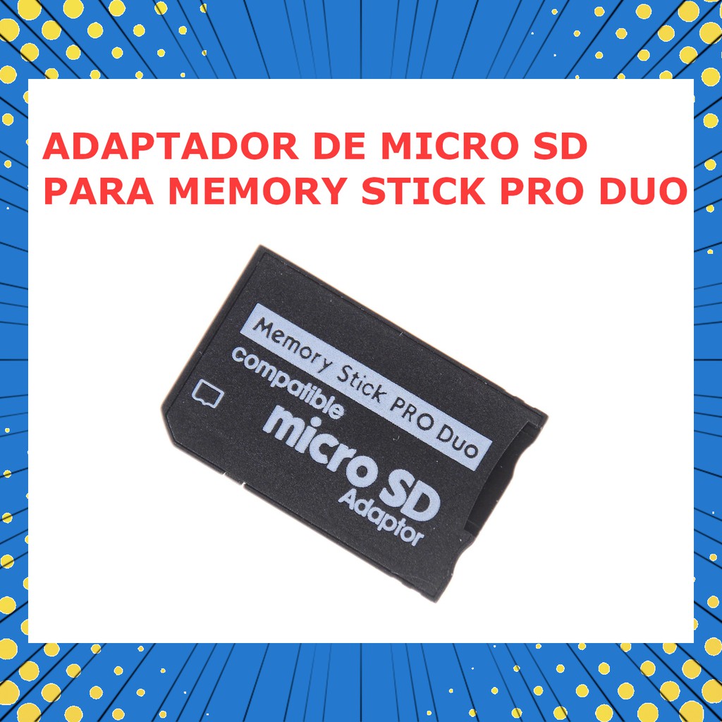 Adaptador Memory Stick Pro Duo - Psp | Shopee Brasil