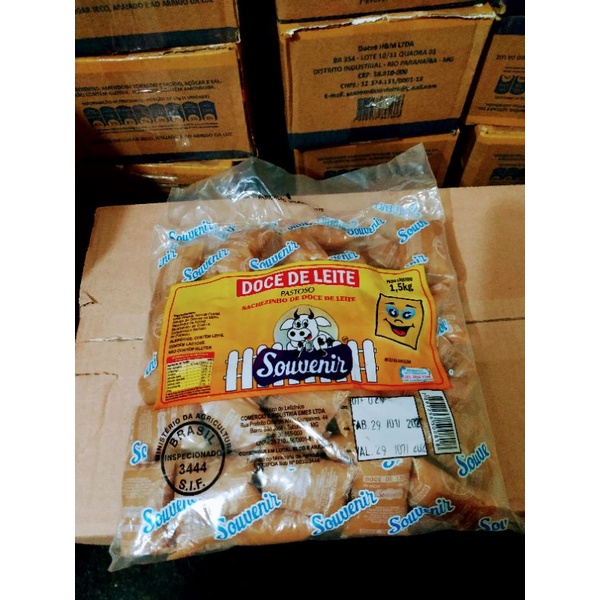 Doce de leite sachê c/ 50 unidades pacote 1,5 kg | Shopee Brasil