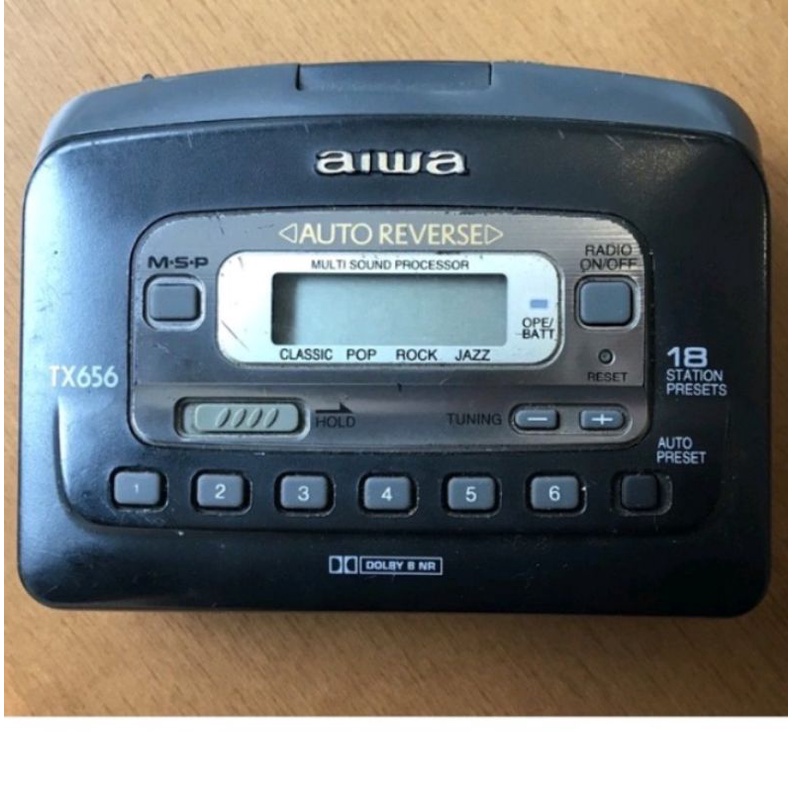 Walkman Aiwa TX656 só funciona o Rádio AM/FM Stereo - Escorrega o Preço