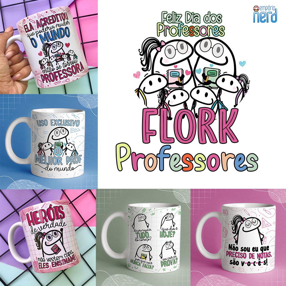 Caneca em Divertida Porcelana Flork Professor e Professora - 25 modelos ...
