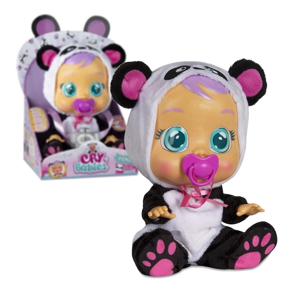 Boneca Cry Babies Pandy Chora Com Sons E Lagrimas De Verdade Multikids ...