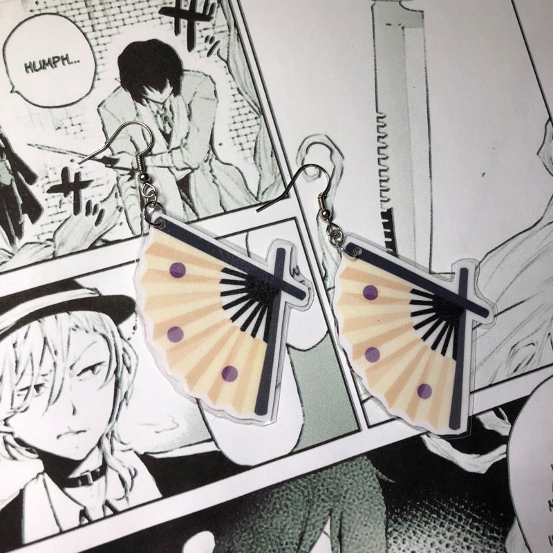 Par de brincos - Leque da Temari brincos de anime Naruto Shippuden ...