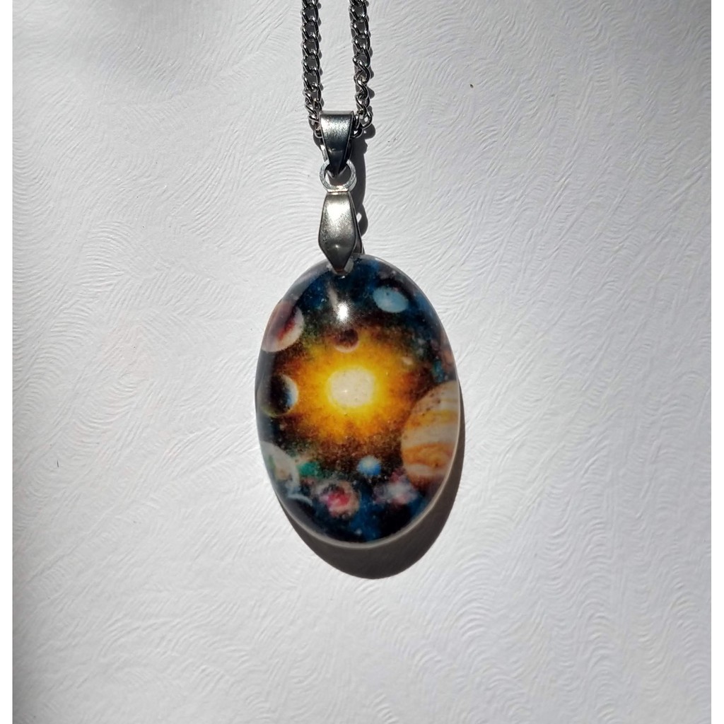 Colar Sistema Solar Espaço | Shopee Brasil