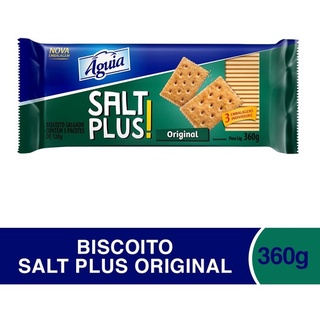 BISCOITO SALT PLUS águia 360g- integral ou original kit com 4 unidades | Shopee Brasil