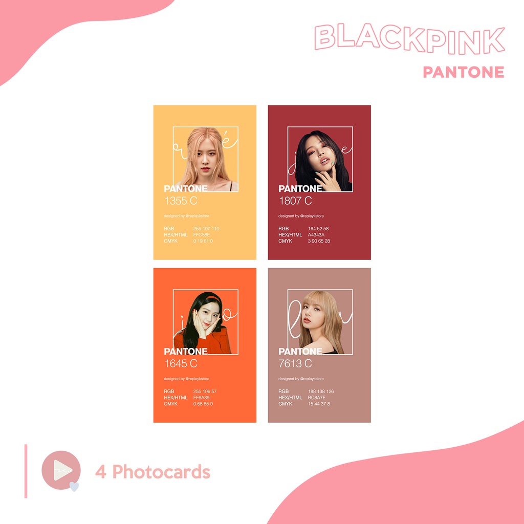 Kit Blackpink Pantone | Shopee Brasil
