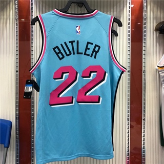 Camiseta Masculina 2020 Miami Heat Jimmy Butler Blue Colete Com ...
