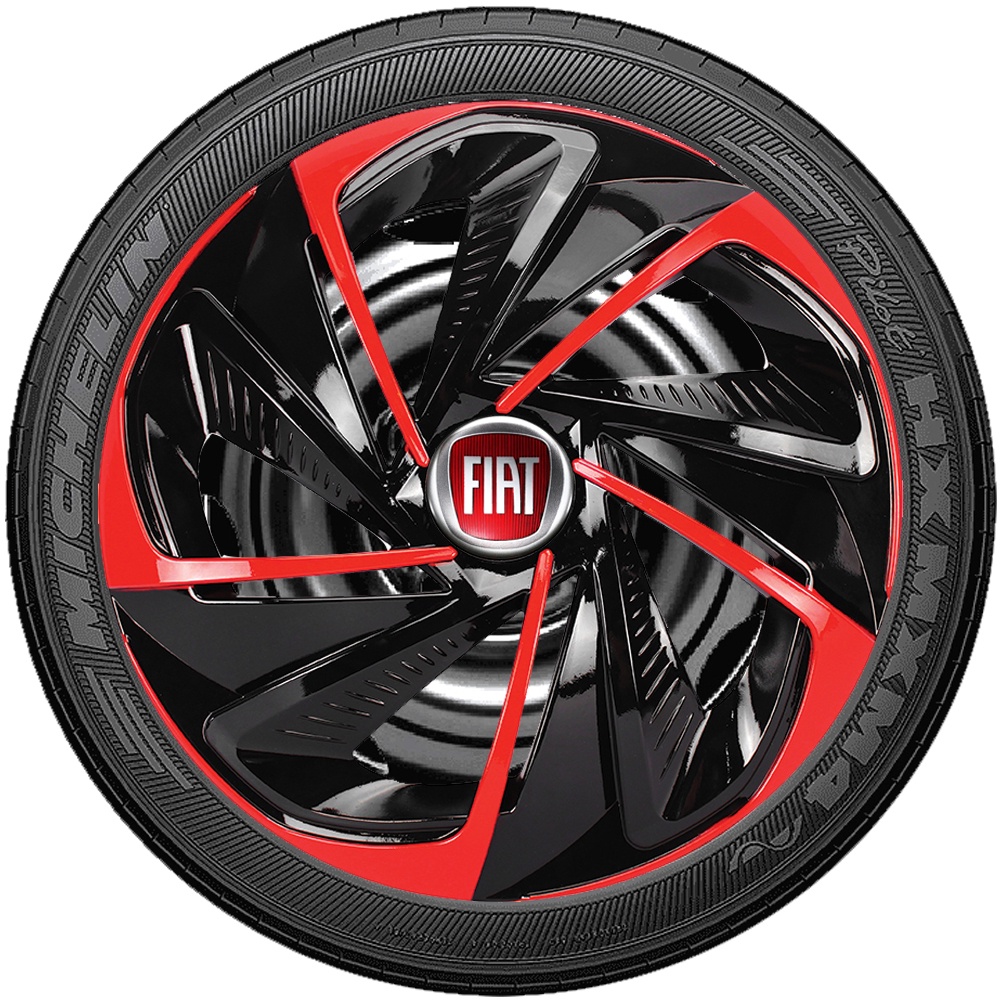 Jogo Calota Aro 13 Esportiva Nitro Fiat Uno Strada Argo Palio | Shopee ...