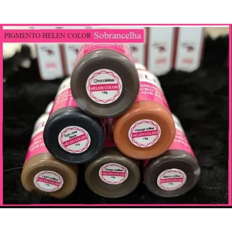 kit com 6 pigmentos Helen Color | Shopee Brasil