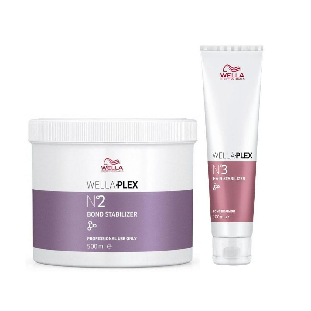 Kit Wella Plex - N°2 Bond Stabilizer e N°3 Hair Stabilizer | Shopee Brasil