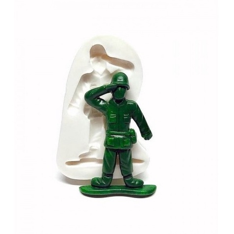 Molde De Silicone Soldado Soldadinho Para Decorar Exercito 2 | Shopee ...