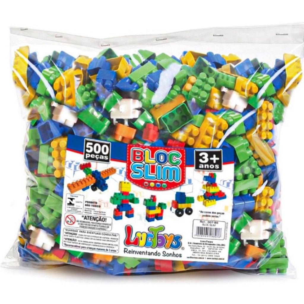 Blocos de montar 105 unidades + rodinha - SUPER COLORIDO FÁCIL DE ...