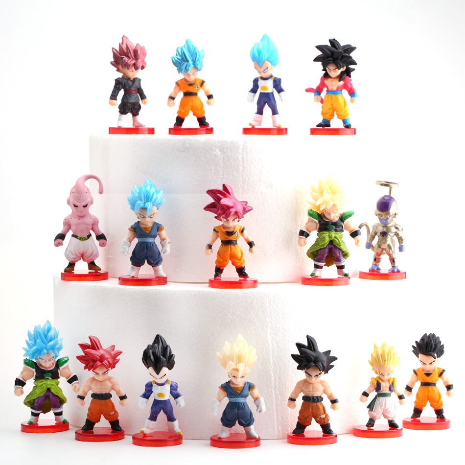Boneco Action Figures Miniaturas Dragon Ball Z Super GT Goku Cell Buu ...