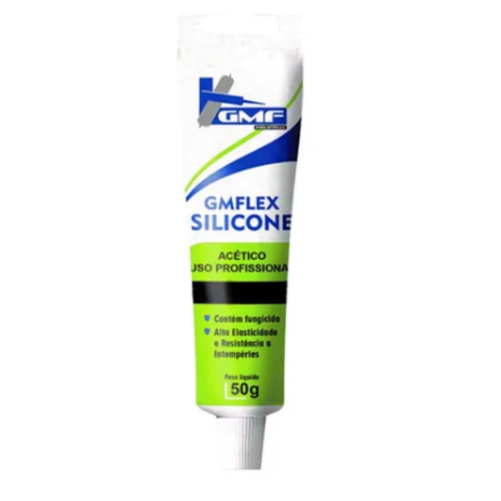 Silicone Gmflex Acetico Transparente 50g - Gmf Com Bico | Shopee Brasil