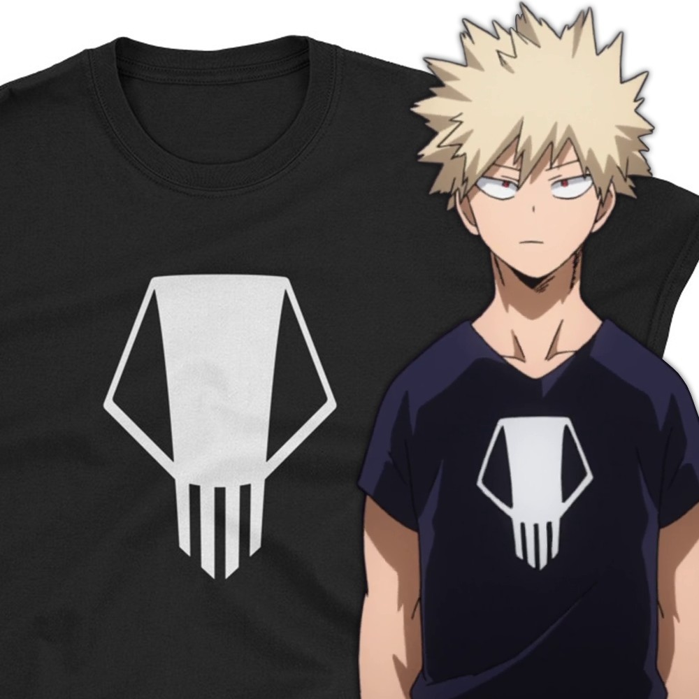 Camiseta Anime Boku no Hero Academia Katsuki Bakugo Skull Basica ...