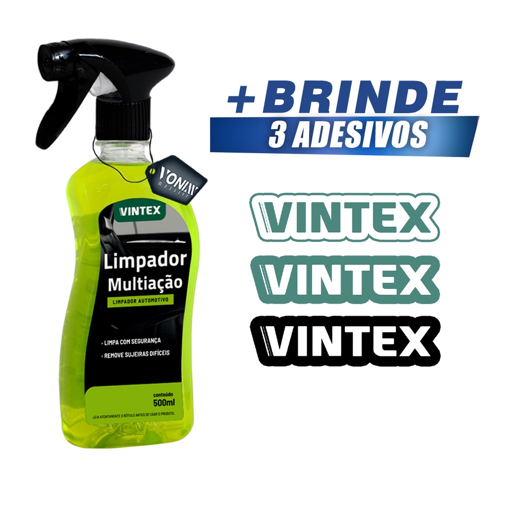LIMPADOR MULTIAÇÃO VONIXX / VINTEX 500ml + ADESIVOS VINTEX - Desconto ...