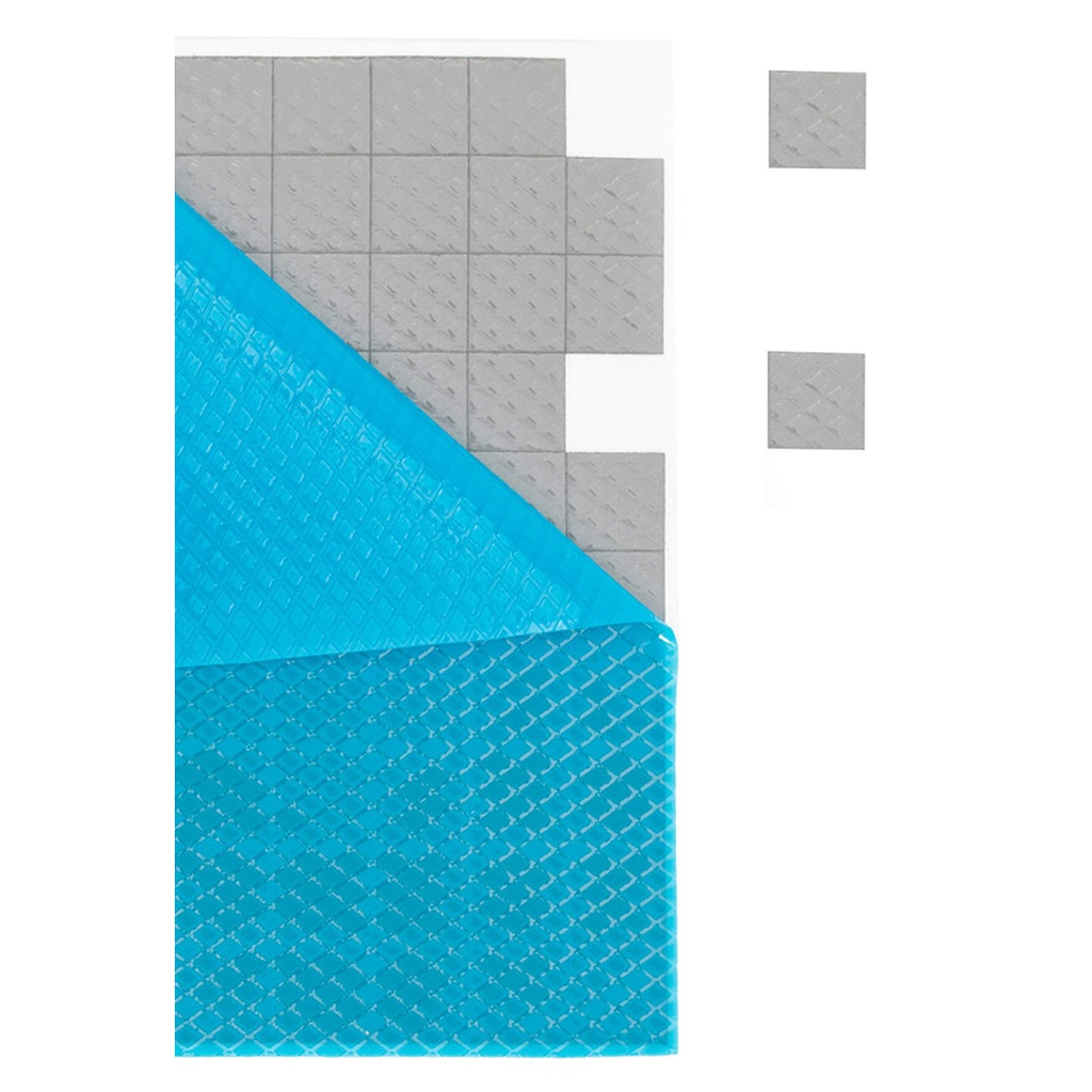 Kit Pad Térmico Thermal 50 Pçs 10x10x1mm Alto Desempenho 10w/Mk Para ...