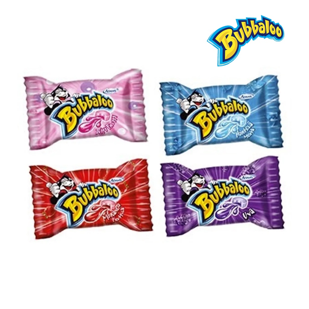 20 Chiclete Bubbaloo Sabores - Goma de Mascar - Babalu Doce | Shopee Brasil