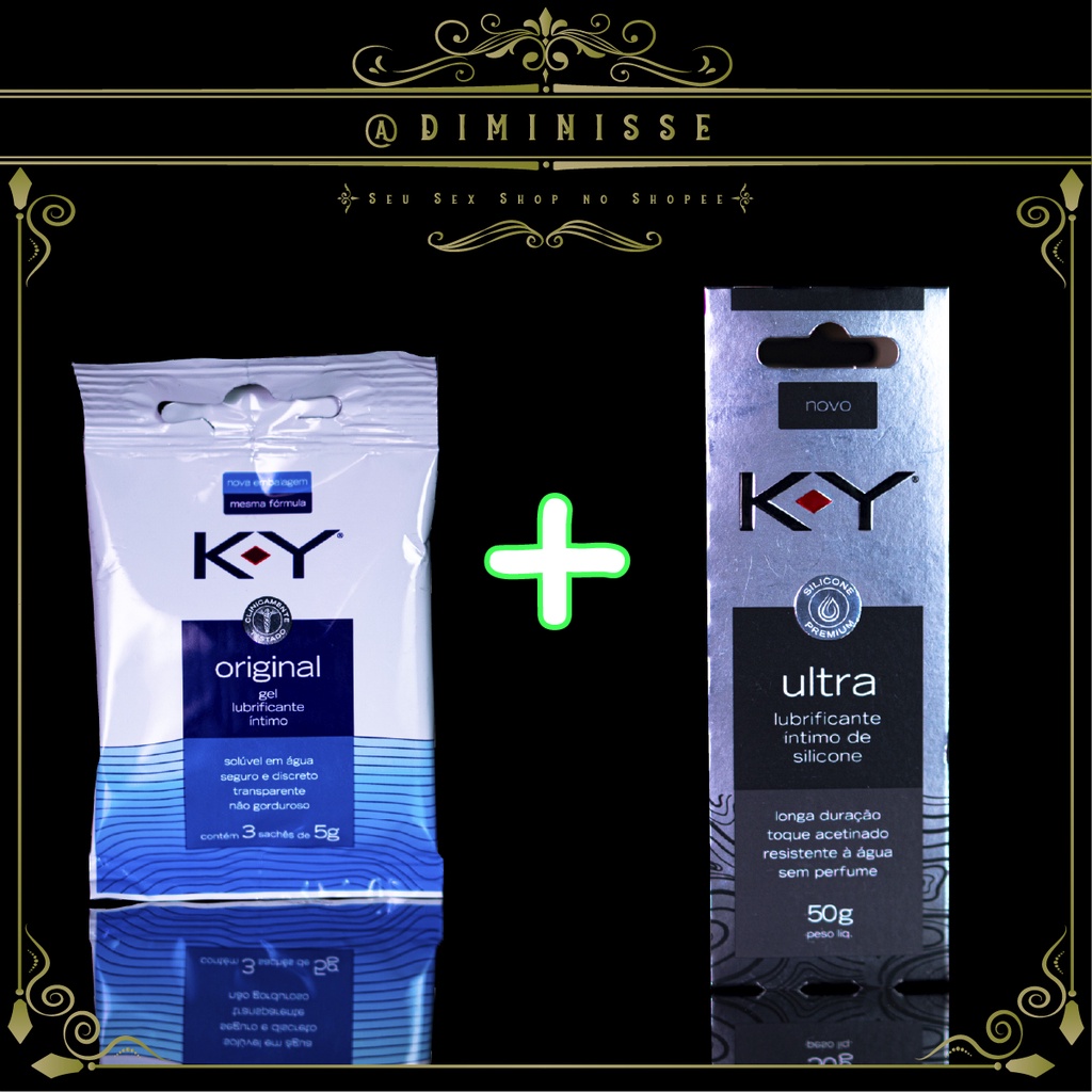 KIT KY Gel Lubrificante 3 Saches de 5g cada e KY Ultra Gel Lubrificante ...