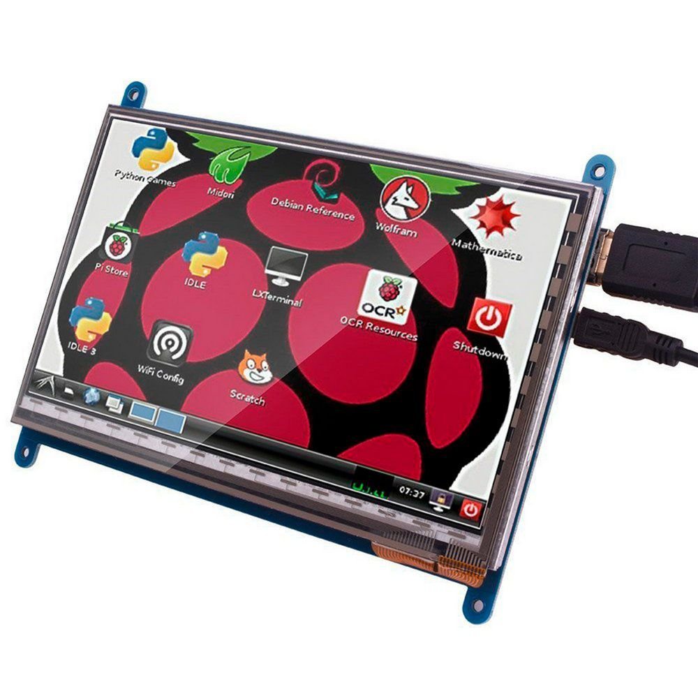 Display LCD TFT 7" 800x480 Touch Screen Capacitivo HDMI - Escorrega o Preço