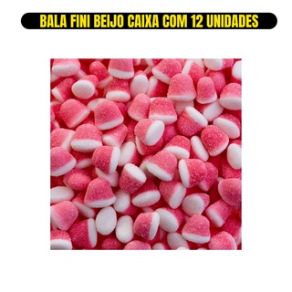 Bala fini Beijo pacote com 12 unidades beijinho da fini | Shopee Brasil